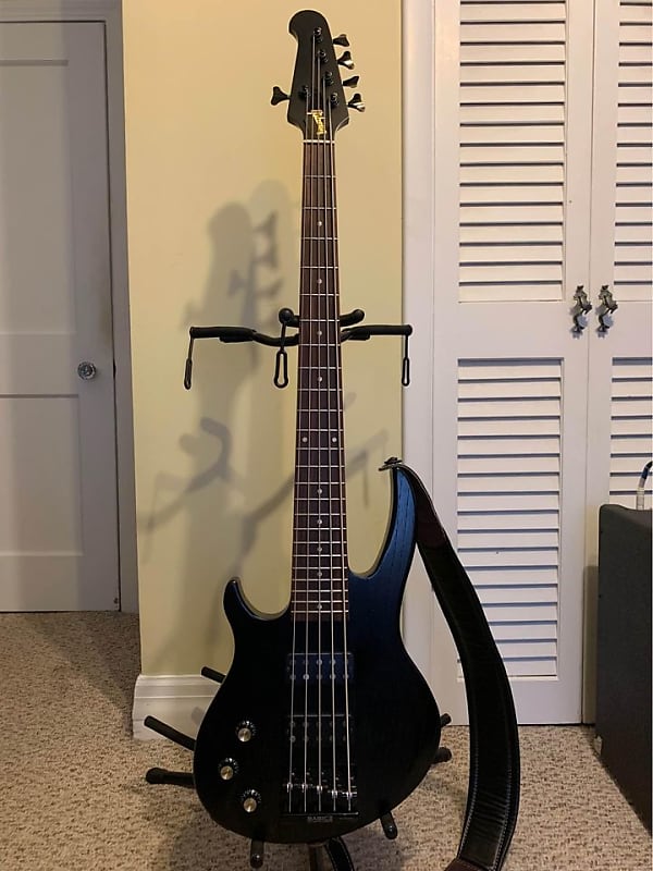 Gibson EB 5 Bass Satin Black 2018 Left Handed 5 string bass | Reverb