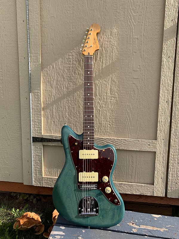 Jazzmaster Custom 2021 - Transparent Ocean Turquoise | Reverb