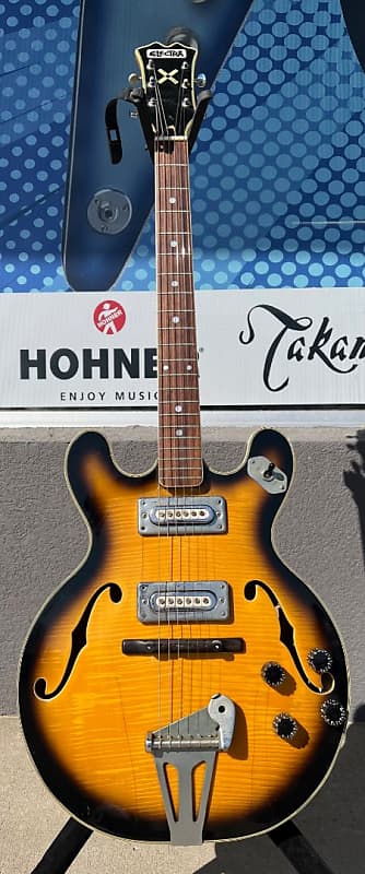 Electra Model 2228 335 Style Semi Hollow Body Electric Guitar | Reverb