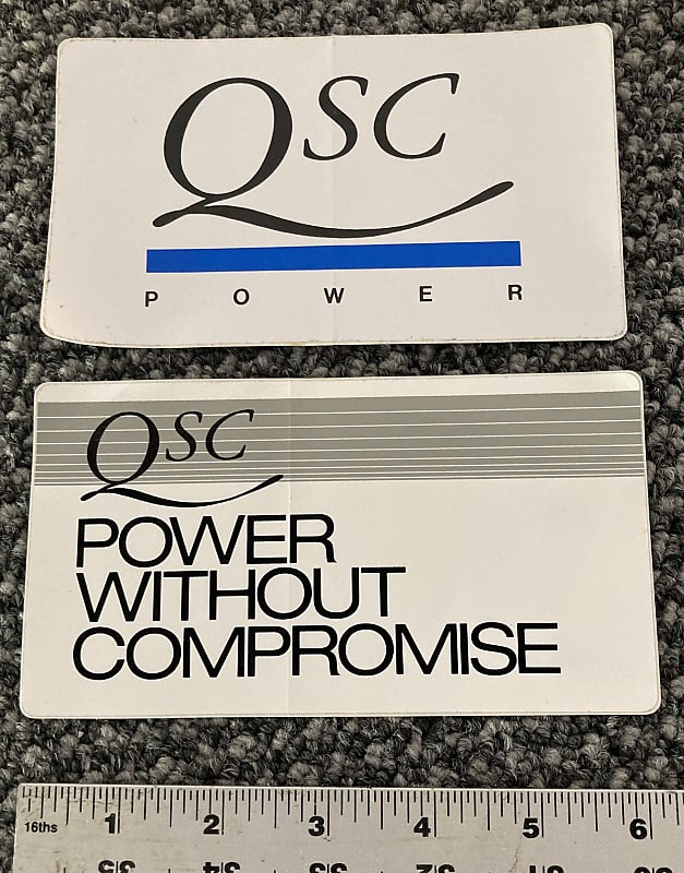 Vintage Set of 2 QSC Stickers 1980s 1990s Power Amp Speakers | Reverb