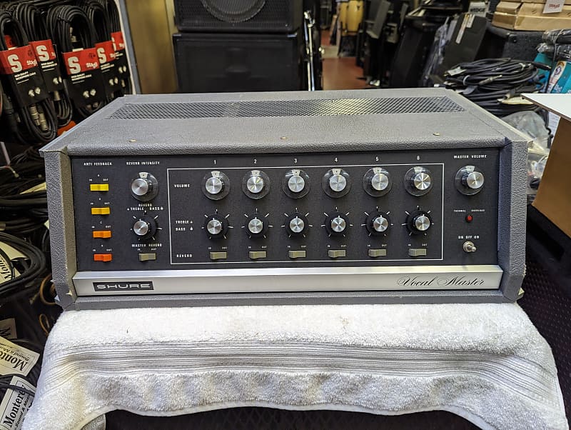 Closet Find! 1977 Shure Vocal Master 100 Watt PA Head - Looks | Reverb
