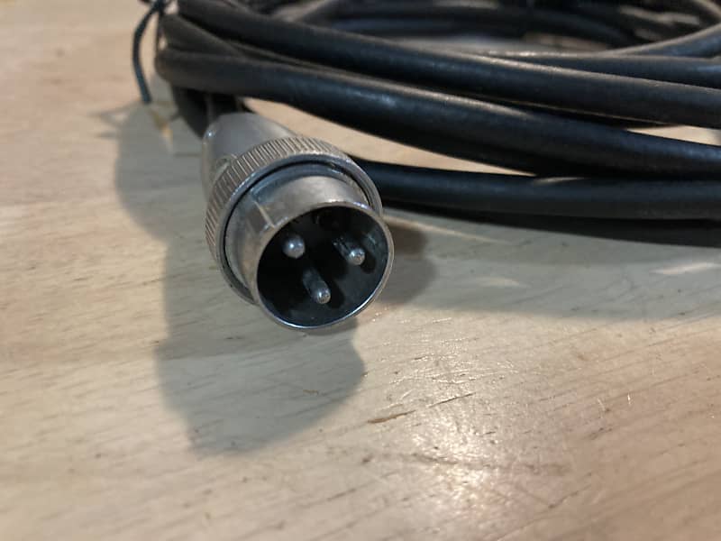 Vintage Amphenol 3 pin to XLR adaptor cable for older Shure & | Reverb