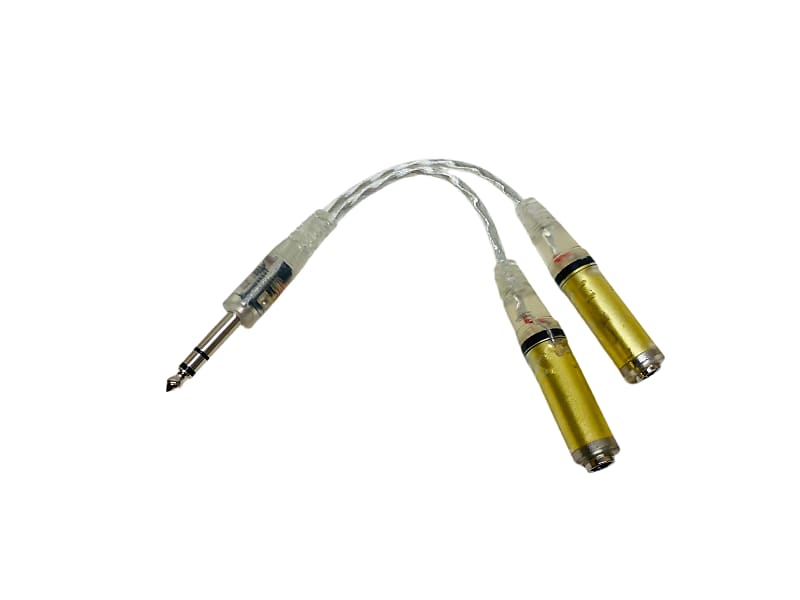 Y-Cable Clear Silver For ROLAND BOSS V-Drum Splitter Cable | Reverb