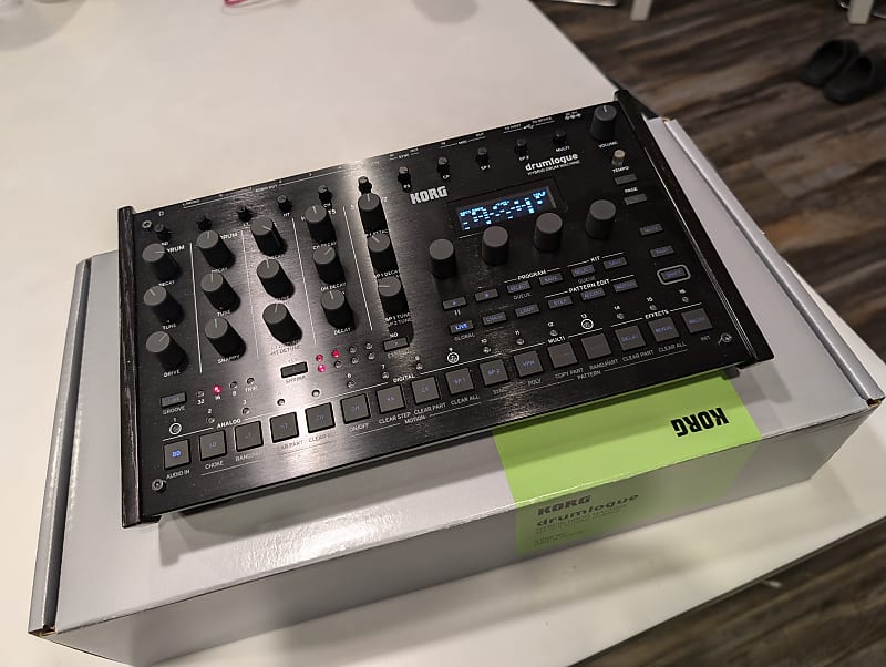 Korg Drumlogue Hybrid Drum Machine 2022 - Present - Black | Reverb