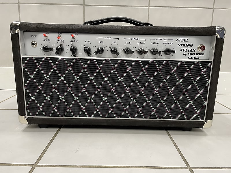 Amplified Nation Steel String Sultan 50watt 2021 Black Suede | Reverb