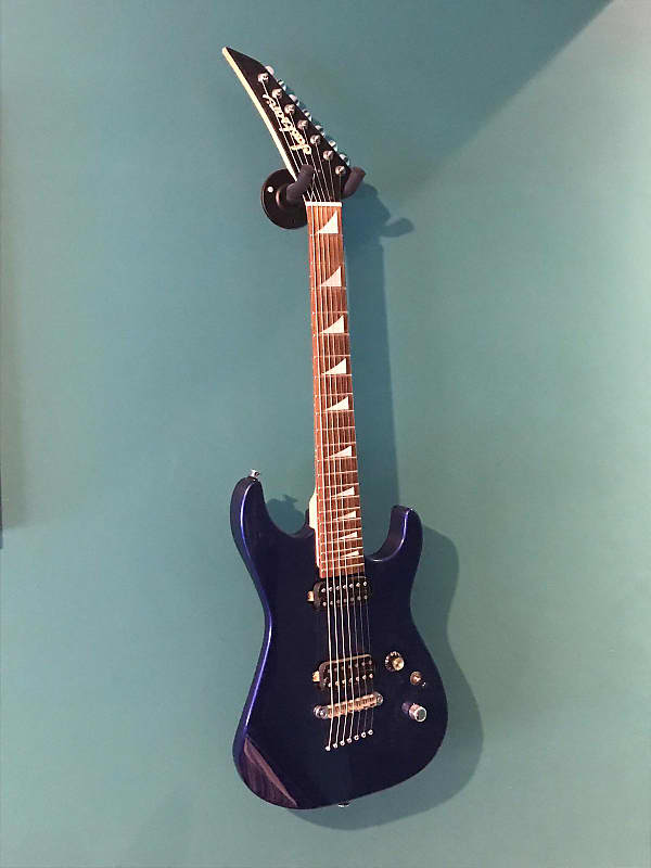 Jackson DX7 Blue 7 string guitar | Reverb