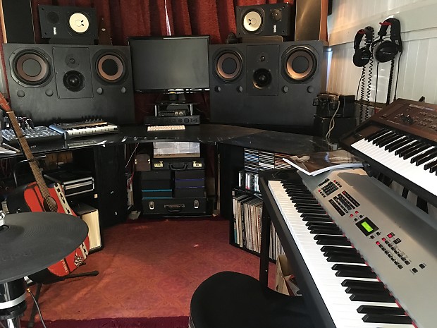 Quested HQ210 main monitors with AP 1300 and A900E amps plus | Reverb