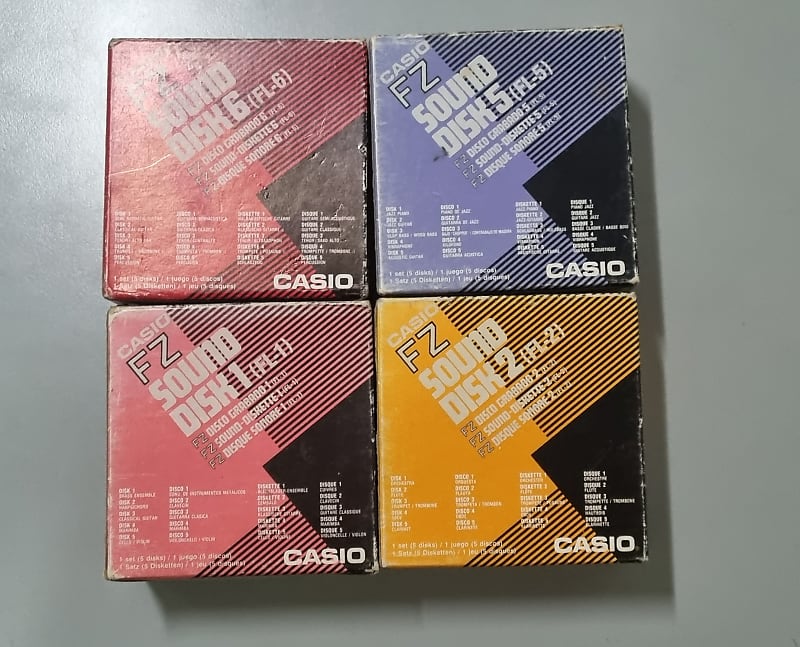 Casio 4 BOX WHIT SOUND DISK FOR CASIO FZ1 | Reverb