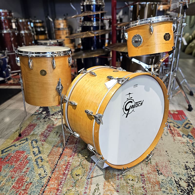 Gretsch 22-14-12" Natural Drum Kit | Reverb