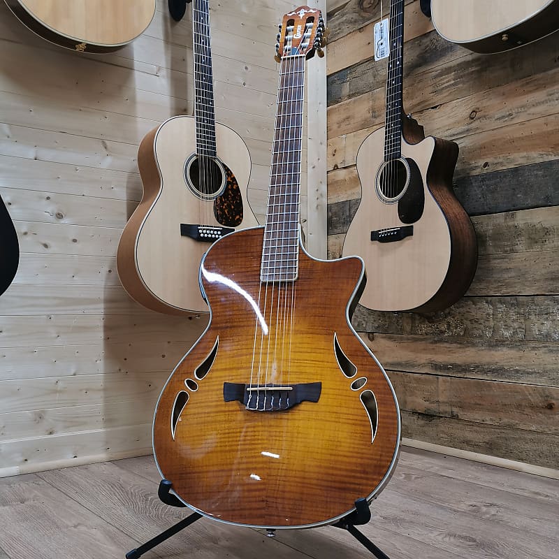 Crafter SAC-TMVS, Hybrid Nylon Thinline, Vintage Sunburst | Reverb