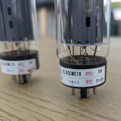 Ruby Tubes 6L6 (6L6GCMSTR) Matched Pair Valves for Guitar | Reverb UK