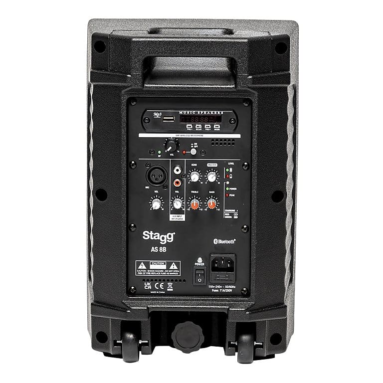 Stagg AS8B US 8" 2-Way Active Speaker, Class D, Bluetooth TWS | Reverb