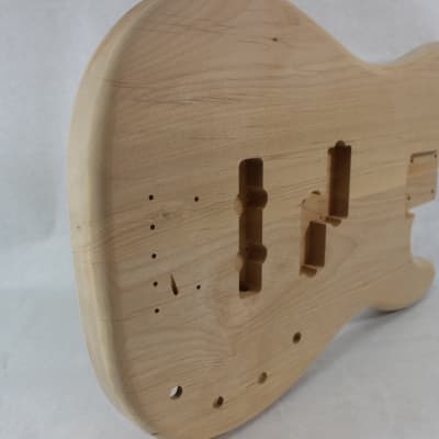 Unfinished Alder Precision P/J bass guitar body - fits Fender | Reverb