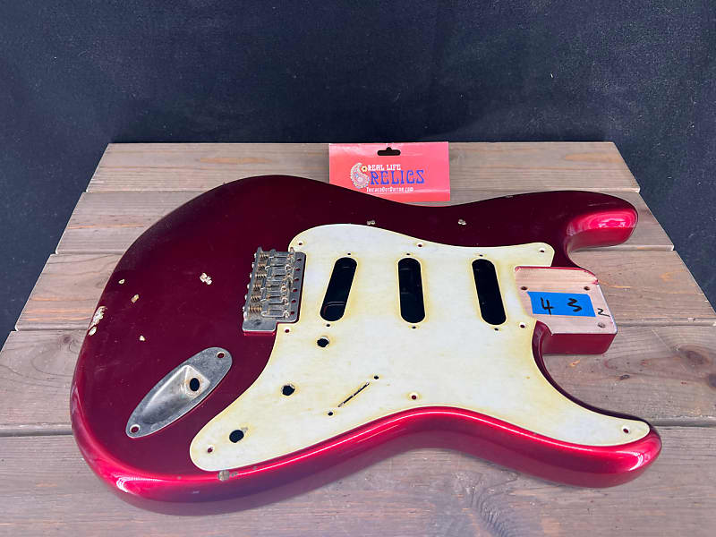 Real Life Relics Strat® Stratocaster® Body Aged Candy | Reverb UK