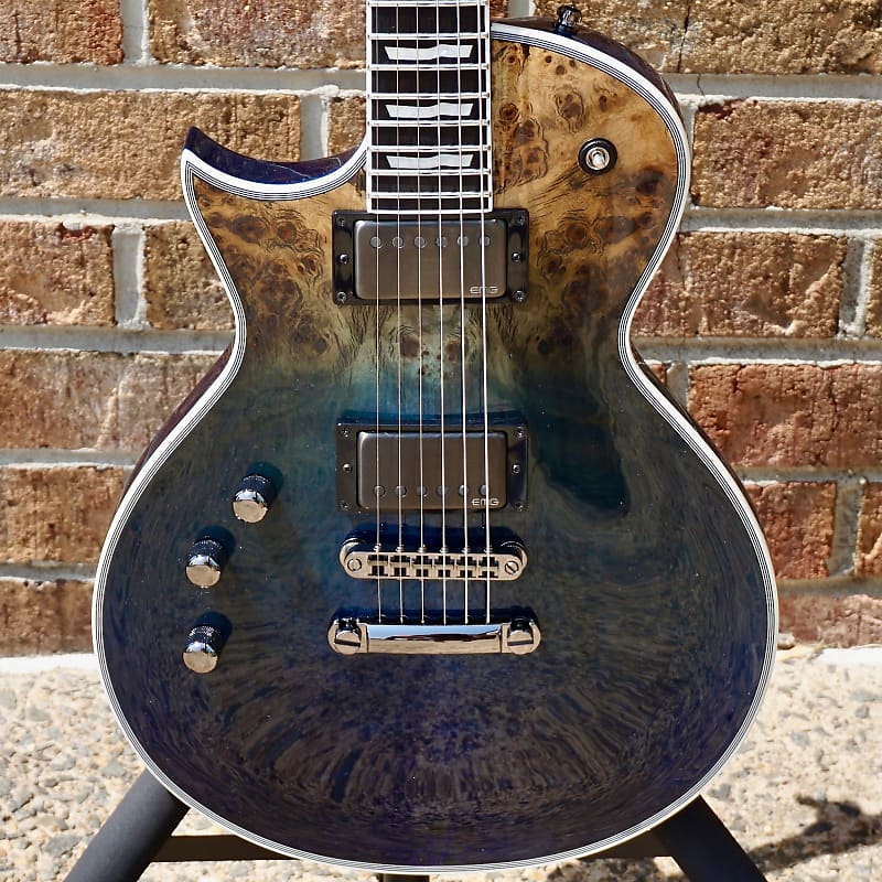 ESP E-II Eclipse Blue Natural Fade Left Handed | Reverb