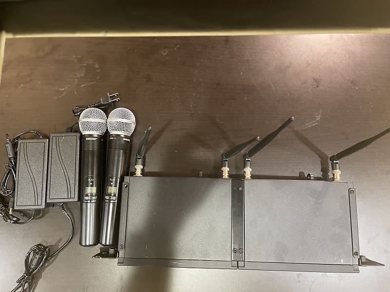 TWO Shure SLX24 / SM58-G4 complete systems with rack mount | Reverb