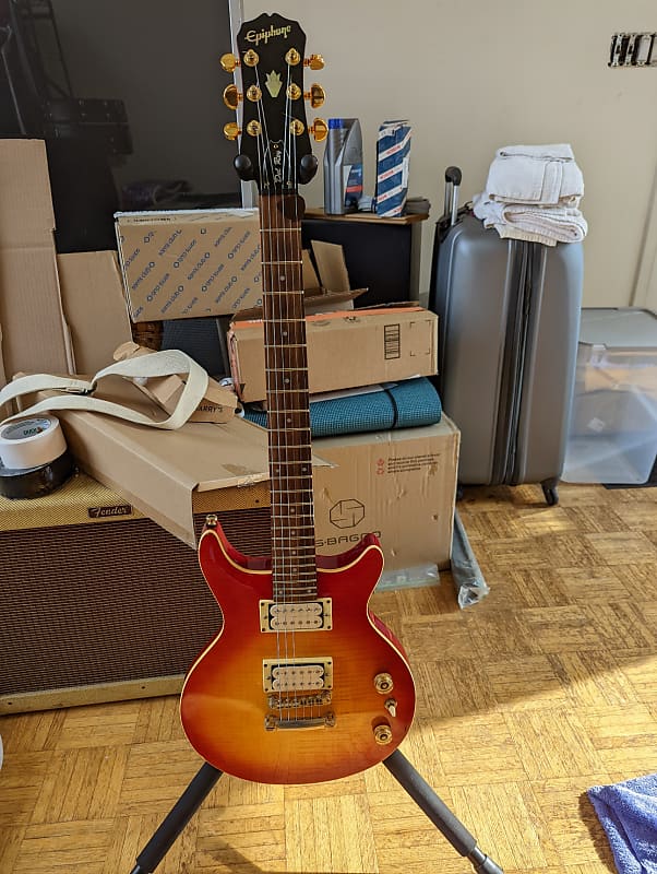 Epiphone Del rey 1997 Cherry Burst | Reverb