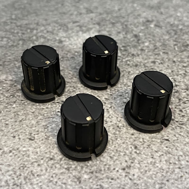 4x Teac Tascam Series Model 5 - Black Mixer Knob Knobs | Reverb