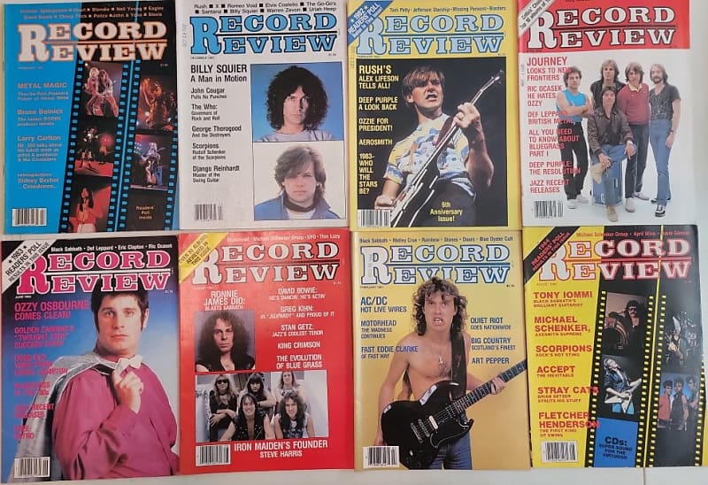 Record Review Magazine early 80s 8 issues | Reverb