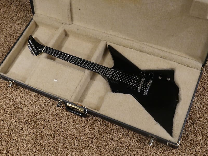 Video! 1985 Gibson Explorer XPL Black Stop Bar | Reverb France