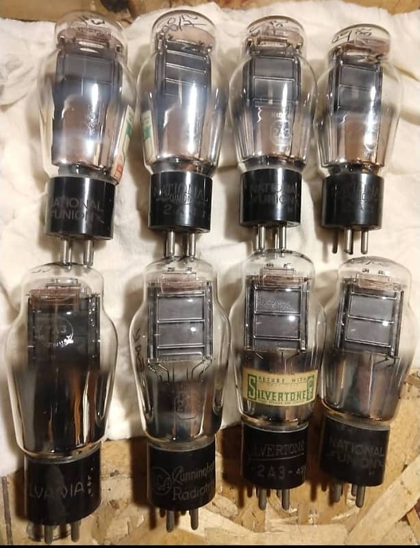 4 pcs Single plate 2a3 triode tubes 1930s - Glass | Reverb