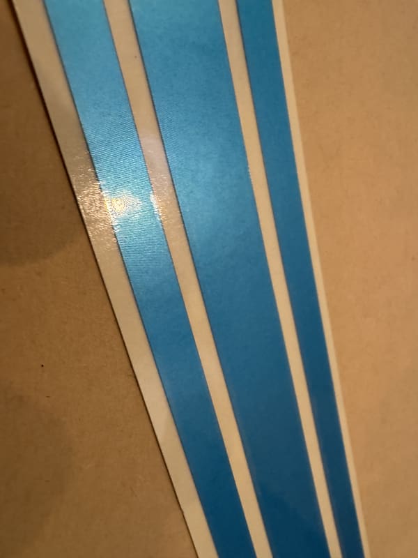 Vinyl competition stripe decal - Metallic Sonic Blue | Reverb