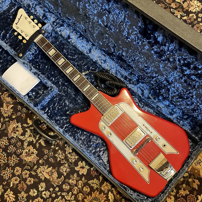 1960s Airline 2P 2 Pickup Red - 6lbs 14oz | Reverb