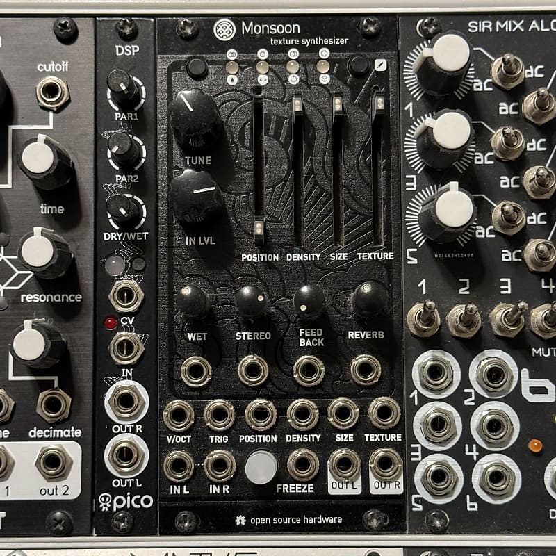 Monsoon (12HP Mutable Instruments Clouds) - Black | Reverb