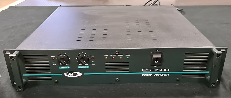 E&W ES1500 stereo power amplifier 750w + 750w | Reverb