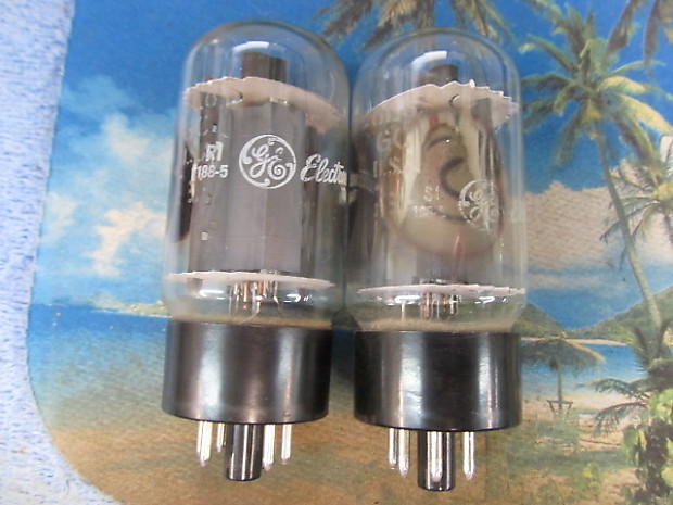 PR VINTAGE GE 6L6GC POWER TUBES, MATCHED NUMBERS 1960s USA, | Reverb