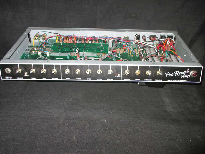 Fender Pro Reverb 2 Channel Chassis for Repair or Parts | Reverb