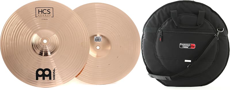 Meinl Cymbals 13 inch HCS Bronze Hi-hat Cymbals Bundle with | Reverb
