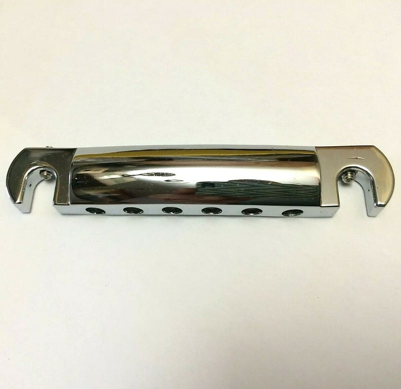 Chrome Genuine Gibson USA Les Paul Jr Wraparound Bridge / | Reverb