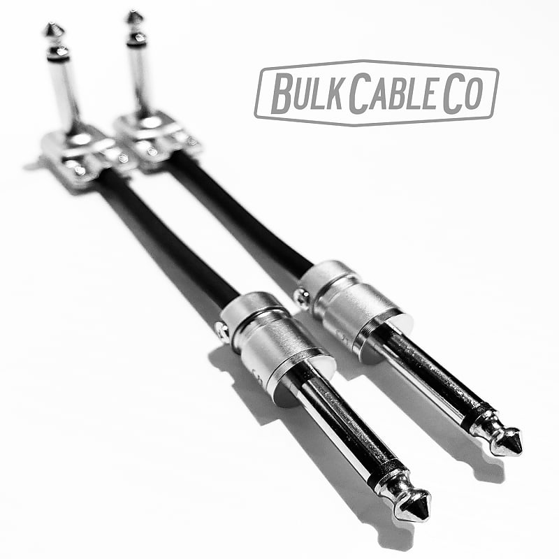 2 Pack - 4" Mogami 2319 Patch Cable - SquarePlug SP500 / SPS5 | Reverb