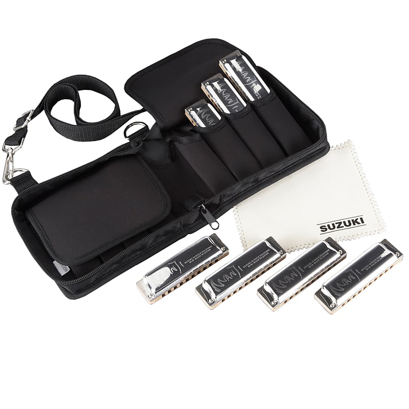 Suzuki Manji 7 Harmonica Box Set | Reverb