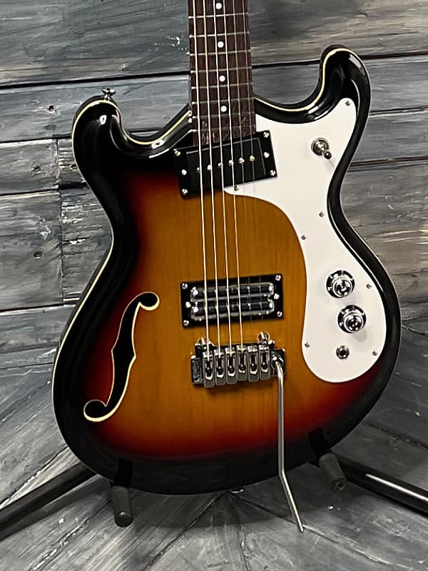 Danelectro 66BT Baritone Semi-Hollow Electric Guitar - 3-Tone | Reverb
