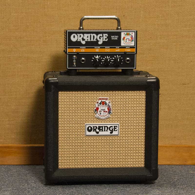 Orange Micro Dark 20-Watt Hybrid Guitar Amp Head and 8" Cab | Reverb