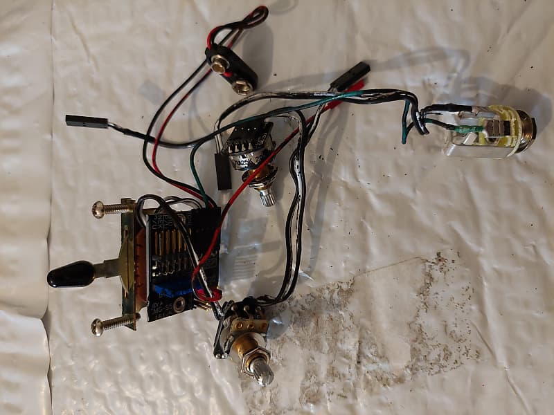 EMG S5 5 way switch Active Wiring Harness w/ Mounting | Reverb