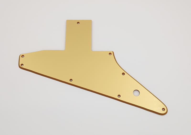 metallic gold acrylic pickguard for epiphone explorer 58' | Reverb