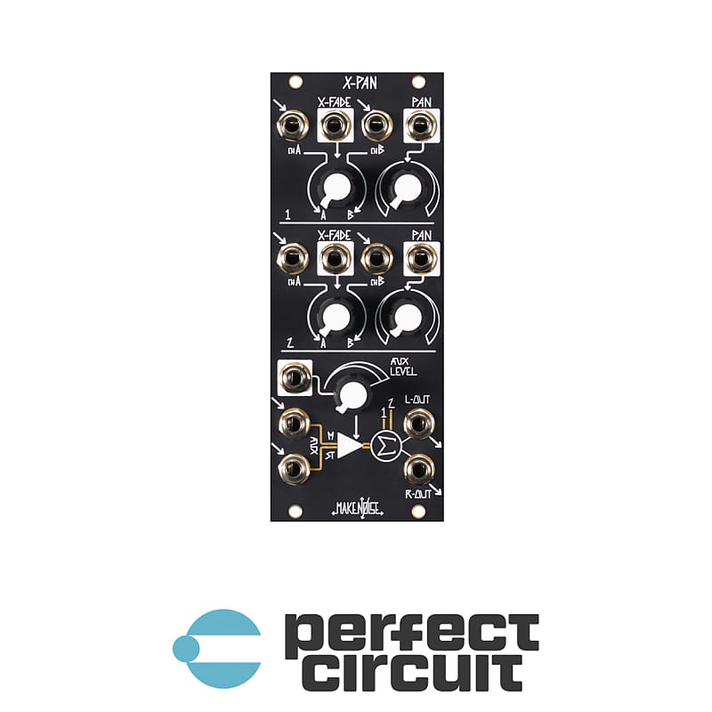 Make Noise X-PAN Stereo Mixer + Crossfader [DEMO] | Reverb