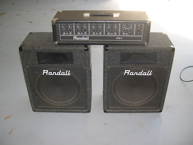 Randall Complete Randall P.A. System Speakers and Amp Top | Reverb