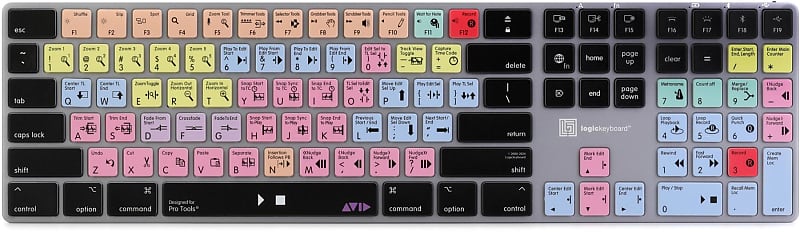 LogicKeyboard TITAN Wireless Backlit Keyboard for Avid Pro | Reverb