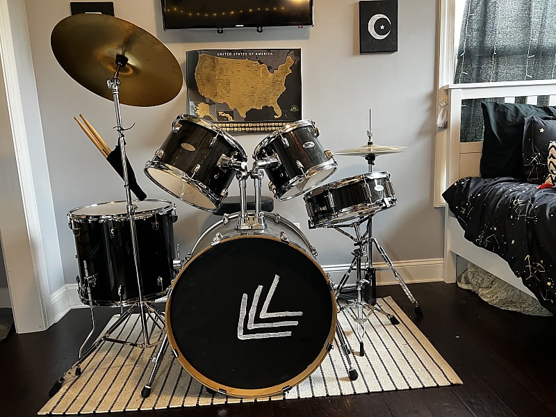 Sound Percussion Labs 5 Piece Drum Set 2020 Black | Reverb
