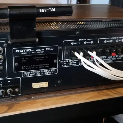 Rotel RX-503 Brush Aluminum and Wood | Reverb