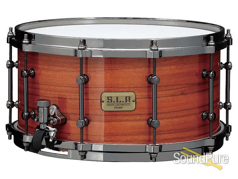 Tama 7x14 SLP G-Maple Snare Drum Zebrawood Veneer | Reverb