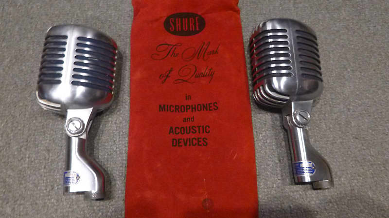 Shure 55S pair 1956, 1957 | Reverb