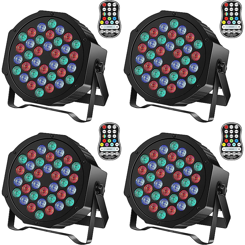 Rechargeable Par Lights 36W Rgb Battery Powered, Wireless Led | Reverb