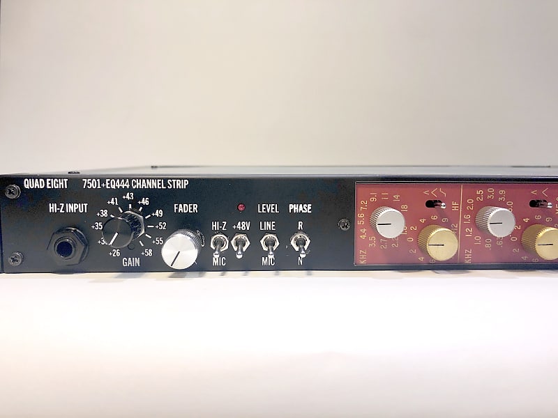 Quad Eight EQ444 and 7501 Channel Strip Mic Pre like API, | Reverb