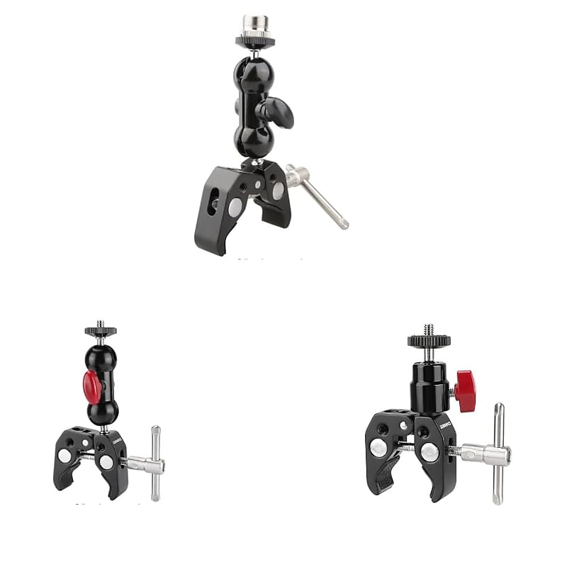 Crab Clamp + Super Clamp Articulated Mini Ball Head + Pole | Reverb
