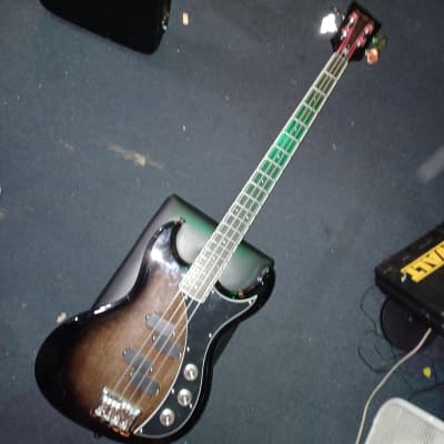 Dunable DE R2 Bass, Gloss Black, Soapbar Humbucker Pickups, | Reverb